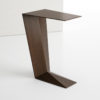 Contemporary wood angular laptop side table - Ambience Doré