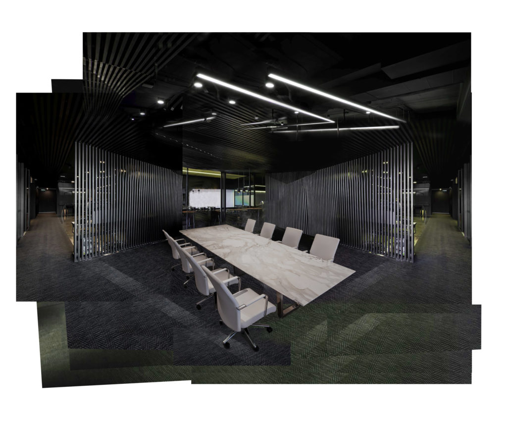 Contemporary Stone Conference Table - Ambience Doré