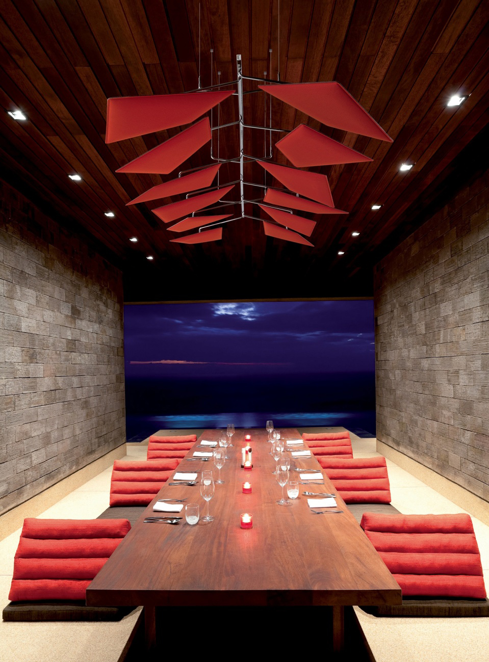 Red Acoustic Ceiling Kites - Ambience Doré