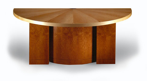 Exquisite Half Round Custom Desk - Ambience Doré
