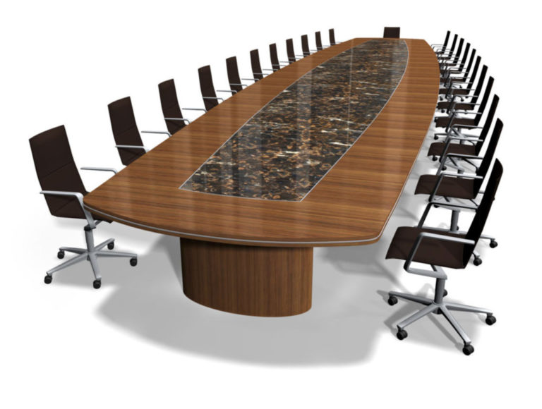 Marble Swirl Table - Ambience Doré