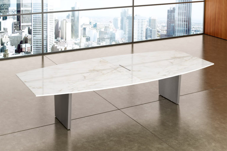 Custom Stone Boardroom Table - Ambience Doré