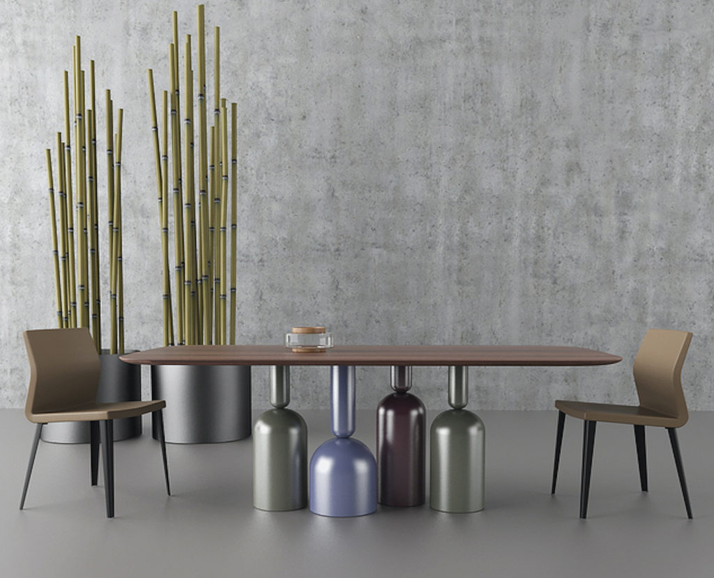 Standing Urn Table - Ambience Doré