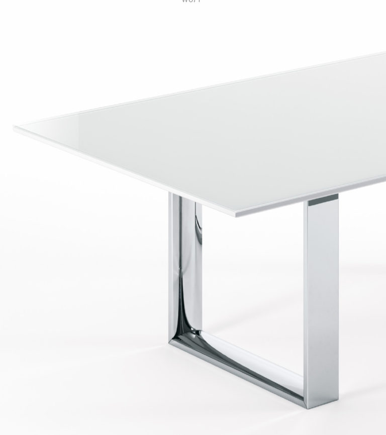 Glass Spartan Table - Ambience Doré