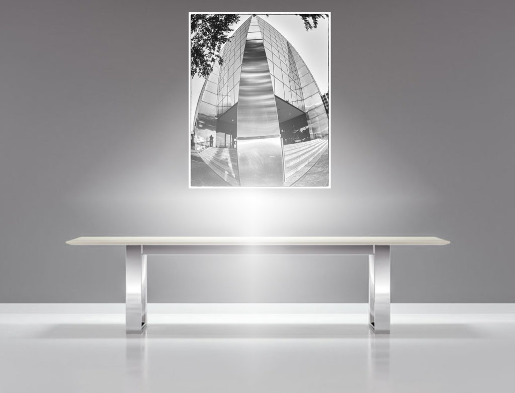 Glass Spartan Table - Ambience Doré