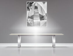 Glass Spartan Table - Ambience Doré
