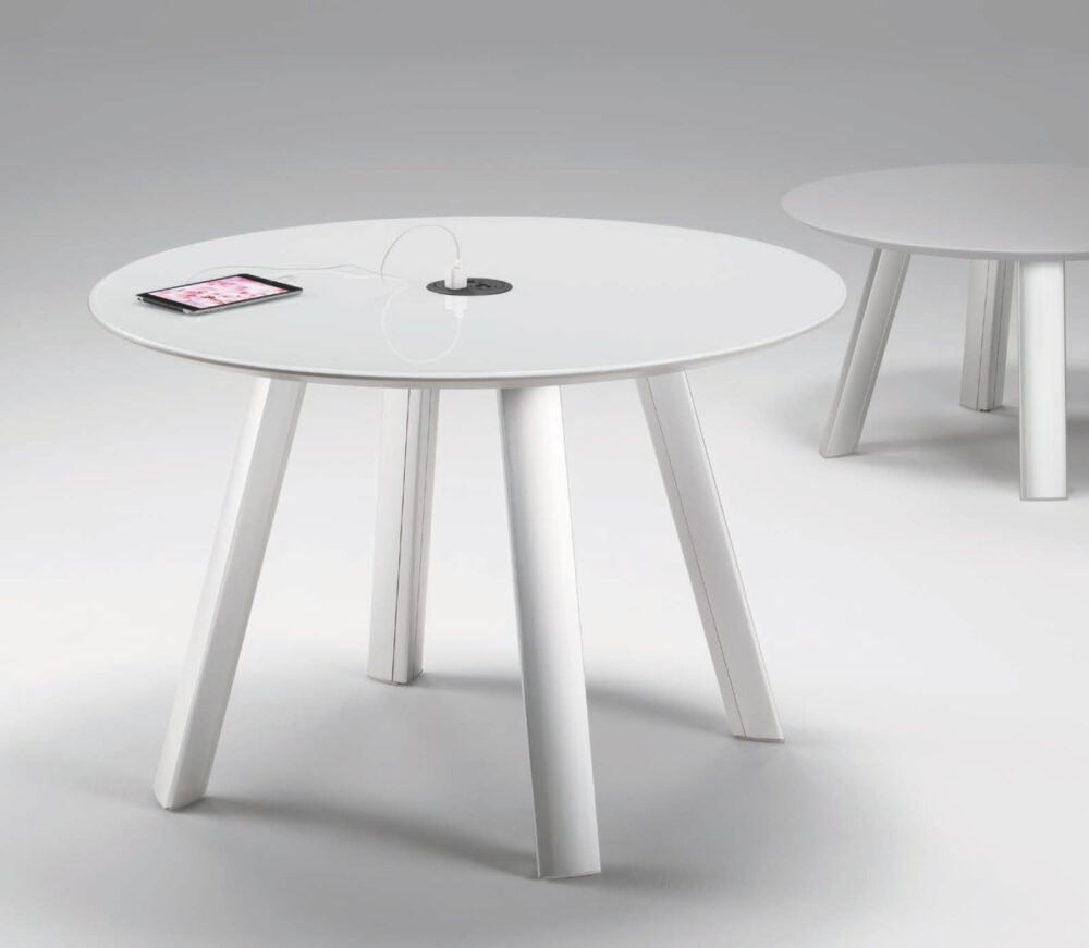 Silver Sun Standing Table - Ambience Doré