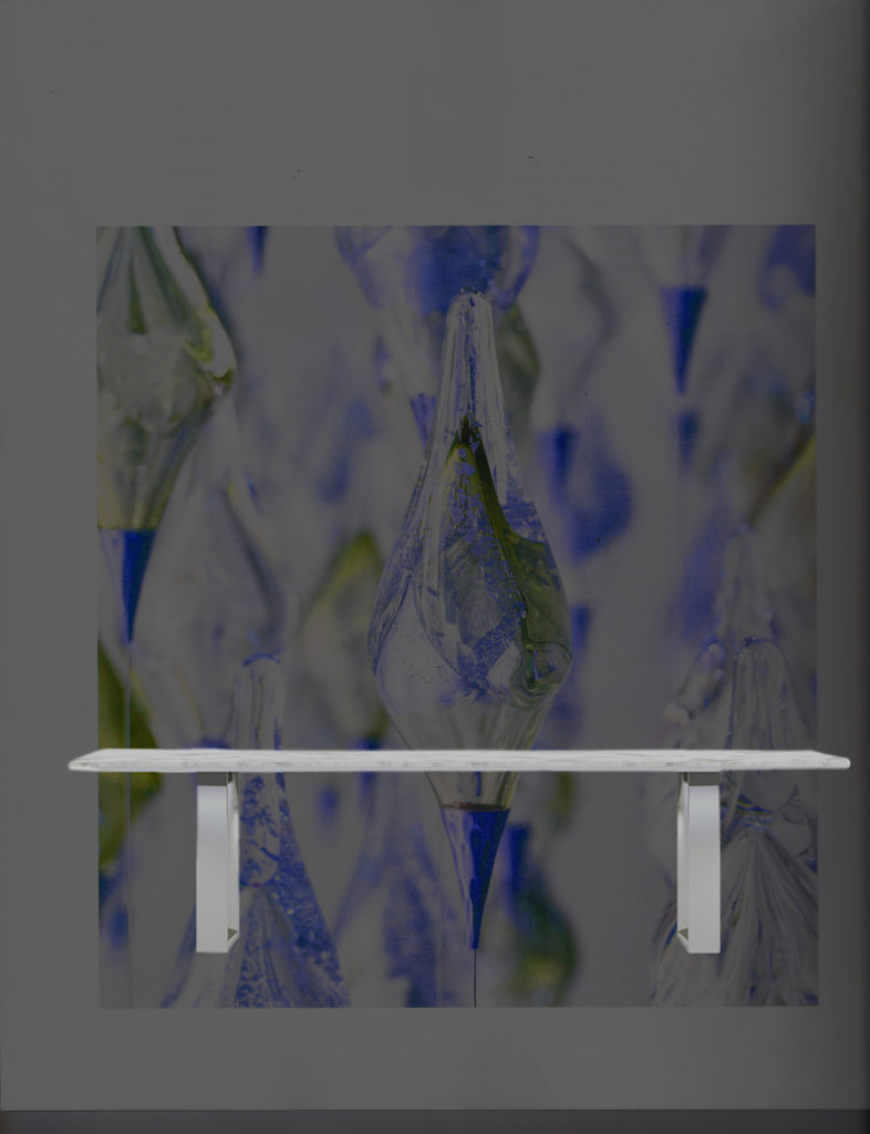 Glass Spartan Table - Ambience Doré