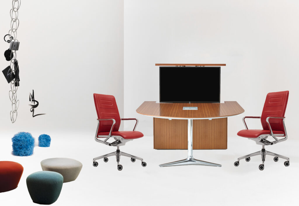 Sit to Stand Huddle Table - Ambience Doré