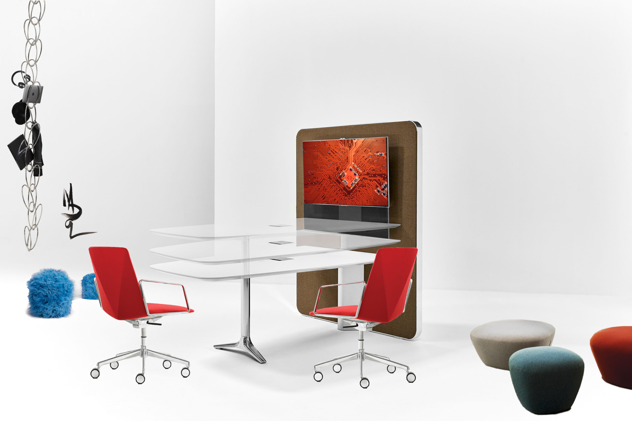 Sit to Stand Huddle Table - Ambience Doré