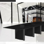 Black Crescendo Table - Ambience Doré